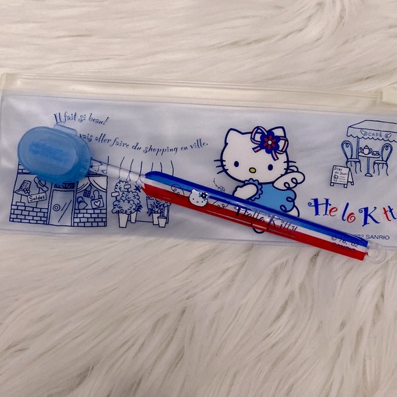 Sanrio | Bath & Body | Vintage Sanrio Hello Kitty Blue Angel Toothbrush ...